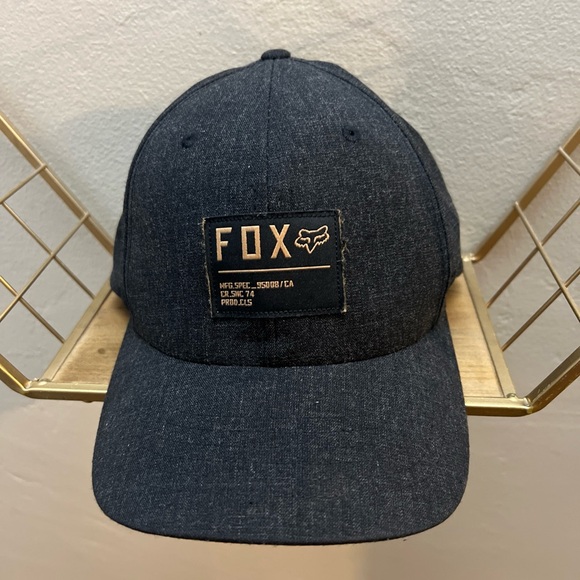 Fox | Accessories | Fox Racing Hat Flexfit Grey Cap Black Logo One Size ...